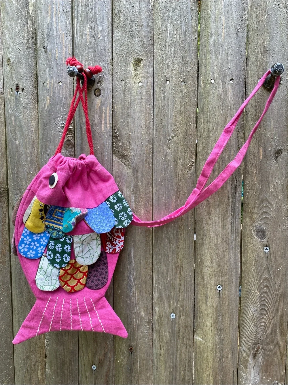 Bags | Pink Fabric Fish Purse Bag | Poshmark